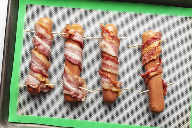 Bacon Wrapped Hot Dogs aka Danger Dogs • Low Carb with Jennifer