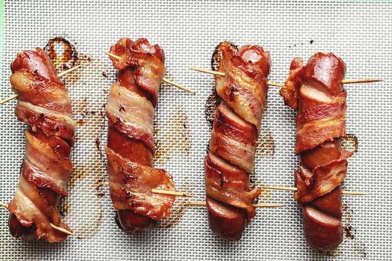 Bacon Wrapped Hot Dogs aka Danger Dogs • Low Carb with Jennifer