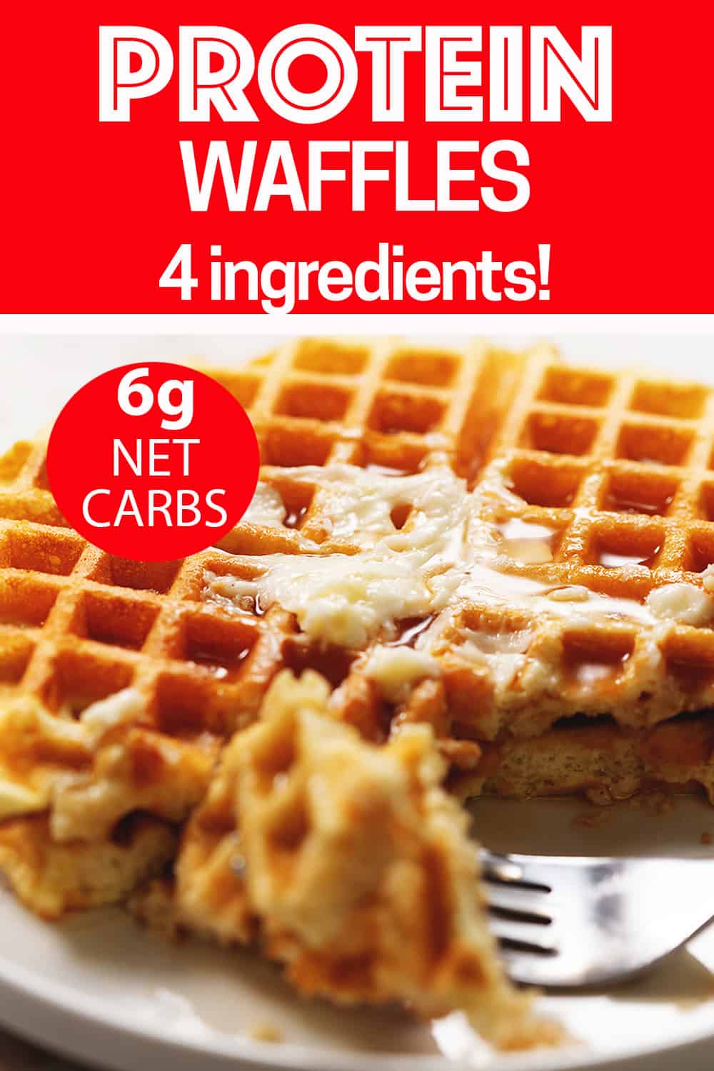 Protein Waffles - 41 grams of protein! • Low Carb with Jennifer